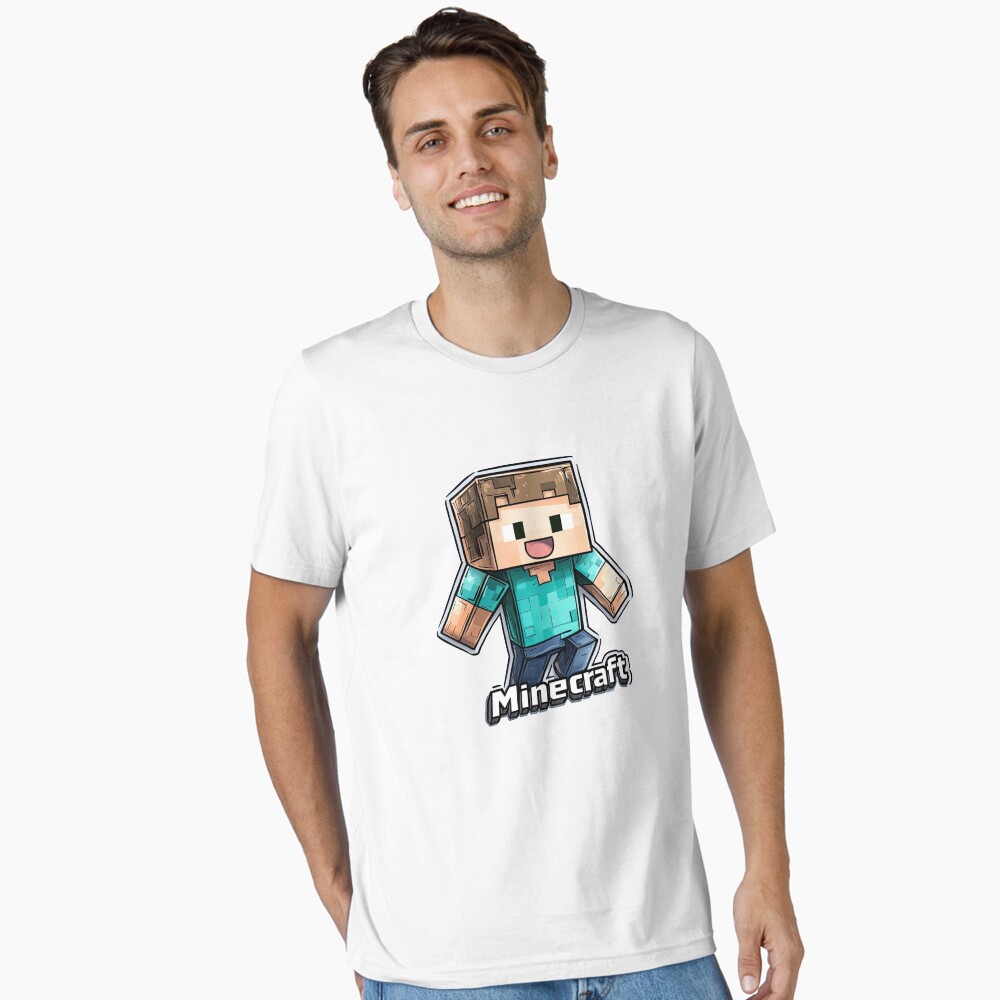 "Fun Minecraft Character Graphic - Cute and Humorous Design" Sticker ...