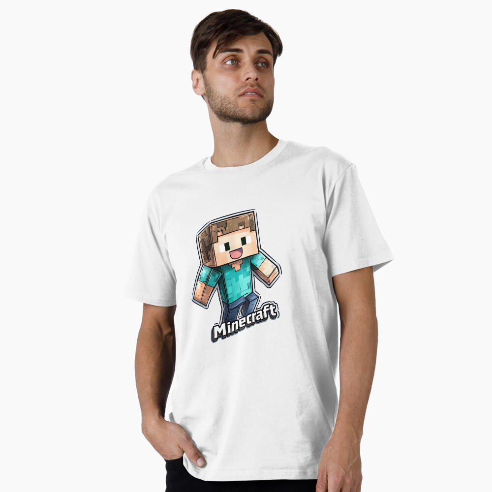 "Fun Minecraft Character Graphic - Cute and Humorous Design" Sticker ...
