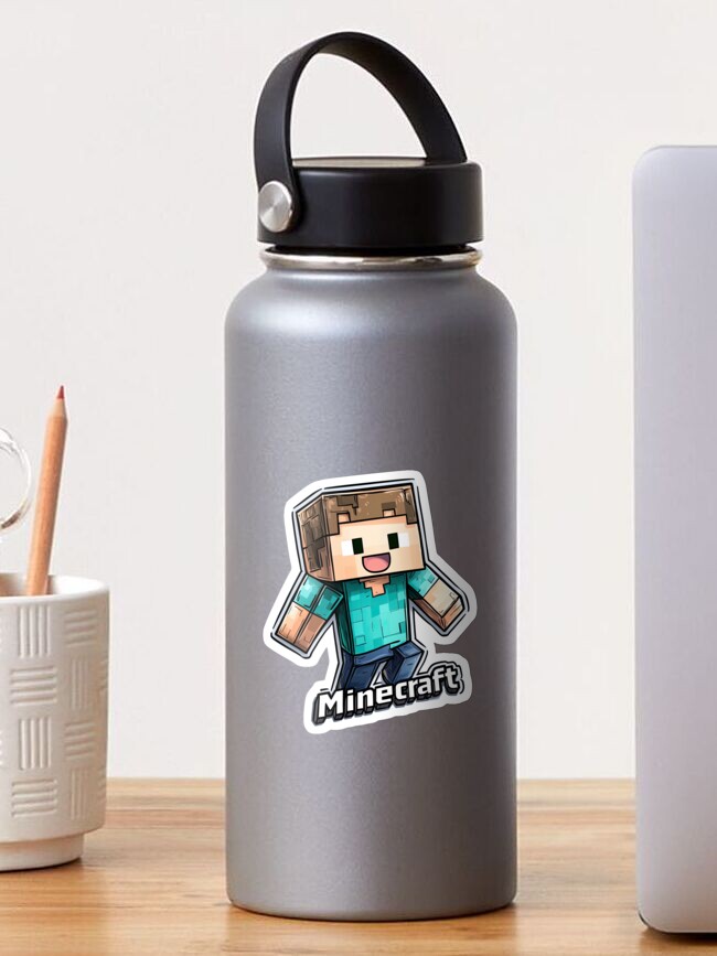 "Fun Minecraft Character Graphic - Cute and Humorous Design" Sticker ...