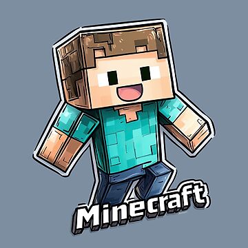 "Fun Minecraft Character Graphic - Cute and Humorous Design" Sticker ...