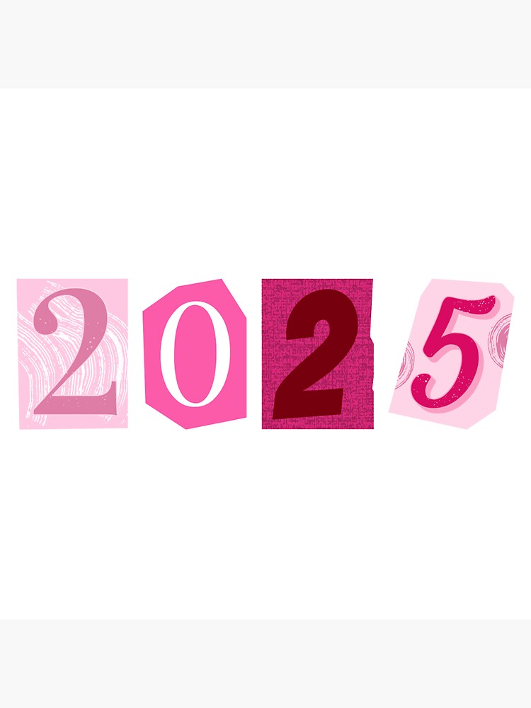 "year 2025 ransom letters" Sticker for Sale by alexisrandel | Redbubble