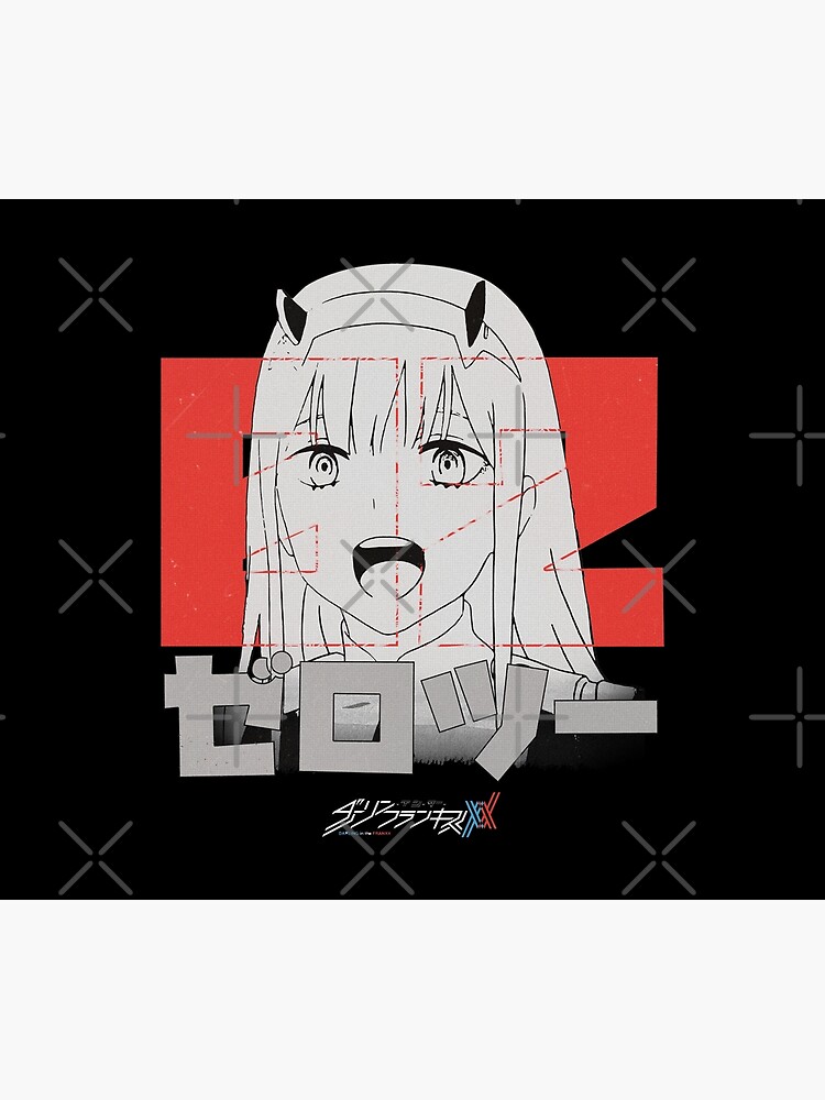 "Zero Two 02 ゼロツー black version" Tapestry by Waifu-Dope | Redbubble