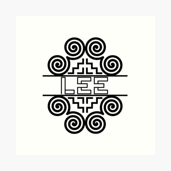 Hmong Symbol Tattoos Hmong Last Name Lee" Sticker For Sale By Nlyang