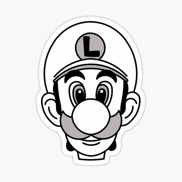 Luigi Emblem Sticker