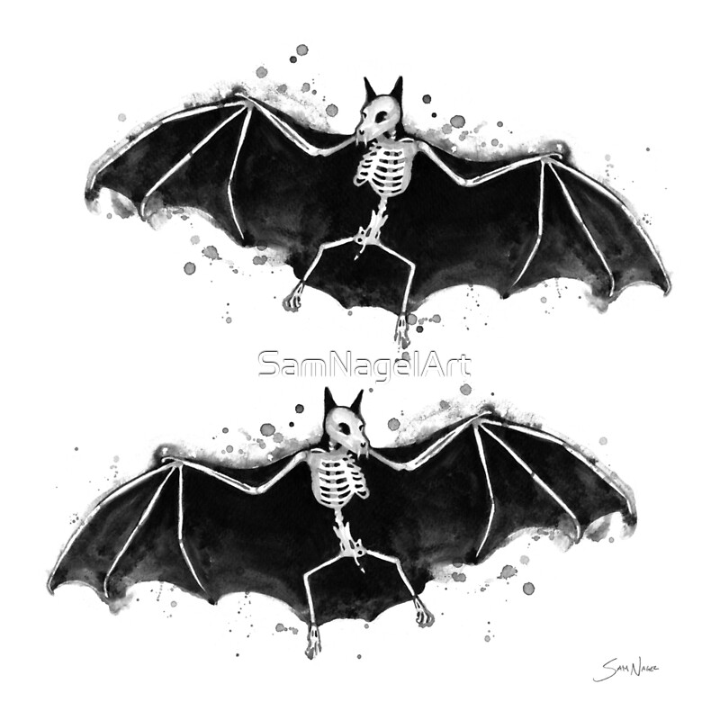 "Skeletal Bat" by SamNagel | Redbubble