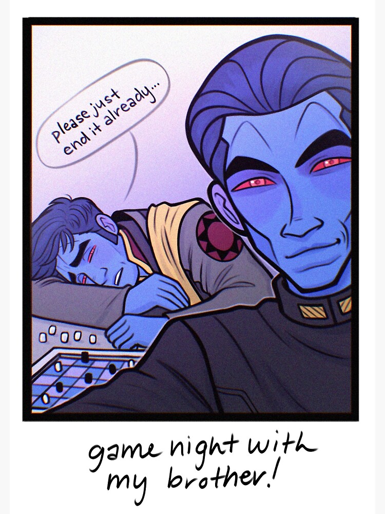 "Thrawn and Thrass Boardgame Night" Sticker for Sale by senderloosart ...