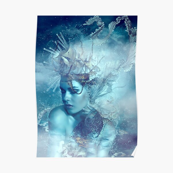 Póster «Amphitrite-Diosa Griega» de Mellusita | Redbubble