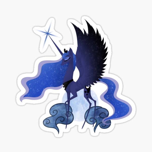 "Princess Luna ~ My Little Pony: Friendship is Magic" Sticker for Sale ...