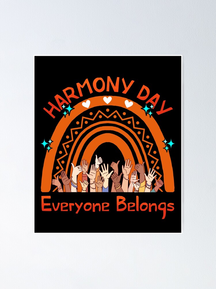 " Harmony Day 2025 orange Clothes, Apparel and Gifts Men Woman Kids ...
