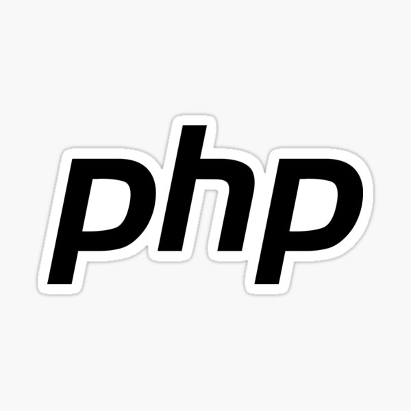 "PHP: Hypertext Preprocessor Logo (Original)" Sticker for Sale by ...