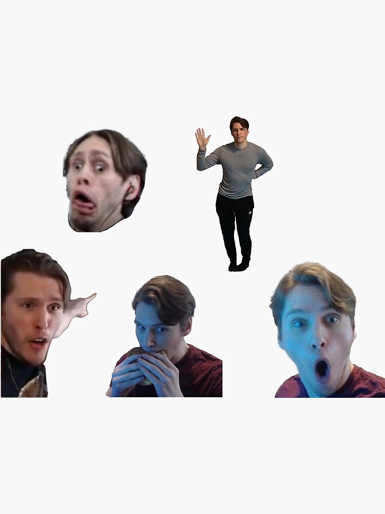 "Jerma sticker pack" Sticker for Sale by GingeSwagTia | Redbubble