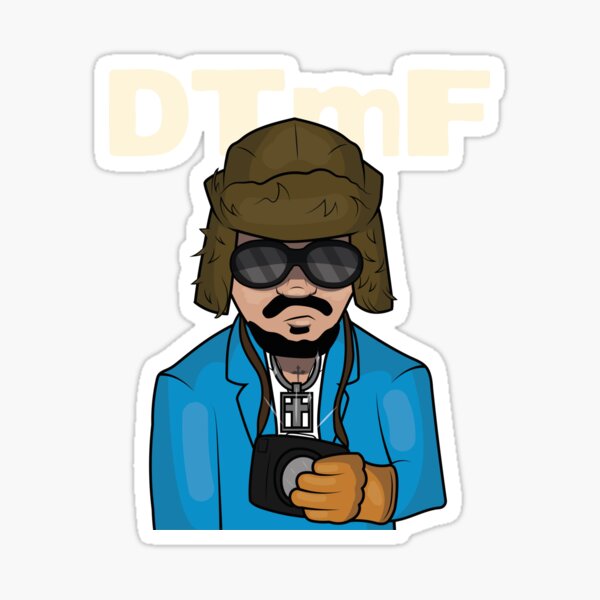 "DTmF - Bad Bunny" Sticker by RubenGaldona | Redbubble