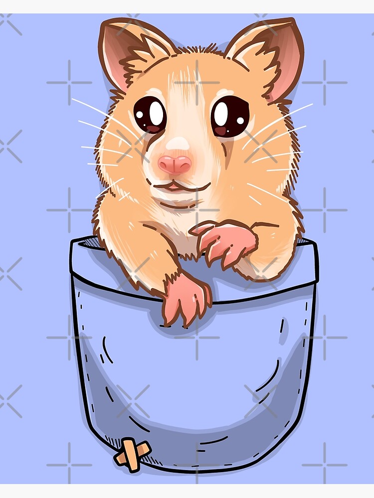 "Pocket Cute Hamster Pet" Poster by TechraNova | Redbubble