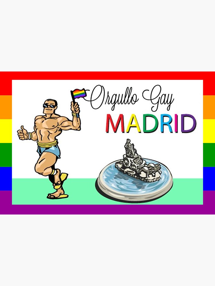 "Madrid Gay Pride - Madrid Orgullo Gay - Madrid LGBT Rainbow Flag ...