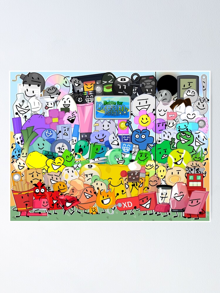 "BFDI group picture 2021" Poster for Sale by EmptyAetherRB | Redbubble