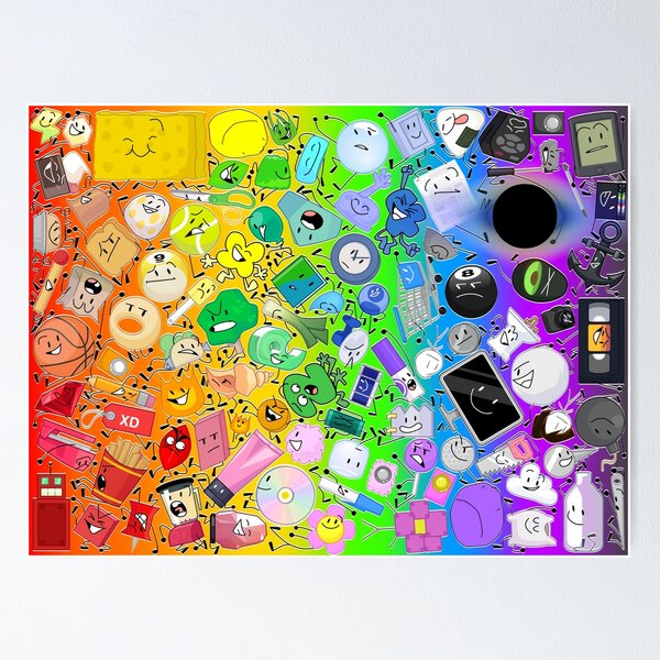 "BFDI group in rainbow sky 2021" Poster for Sale by EmptyAetherRB | Redbubble