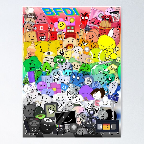 "BFDI group pic 2020" Poster for Sale by EmptyAetherRB | Redbubble