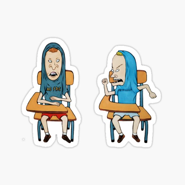 "Beavis and Butt-Head as The Great Cornholio" Sticker for Sale by ...