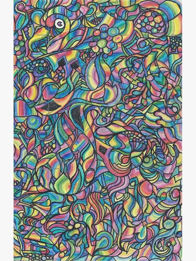 "Complicated Colors" Sticker by CharlieWadeArt | Redbubble