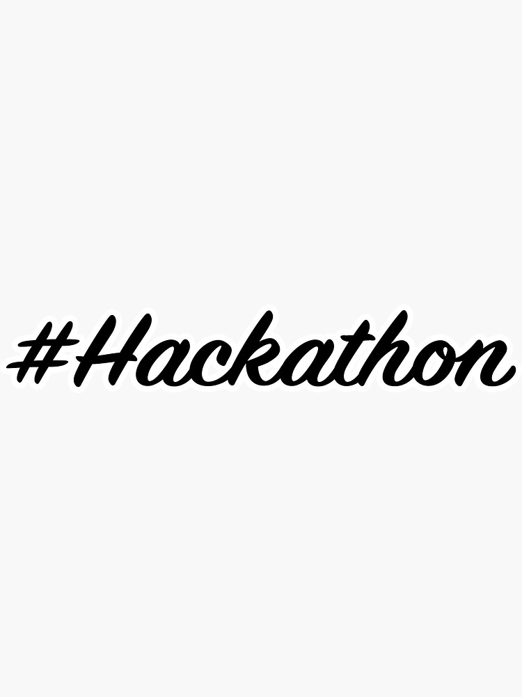 "Hackathon" Sticker for Sale by At349ks3d | Redbubble