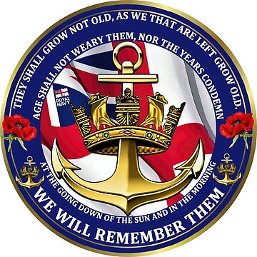 "Royal Navy Remembrance day. Lest we forget." Sticker for Sale by ...