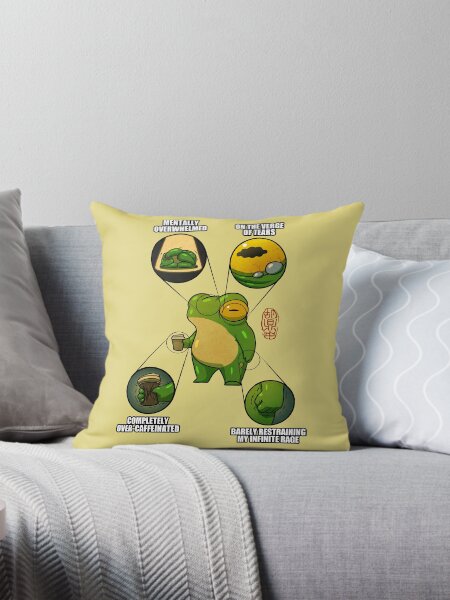 "Stressed Out Frog Diagram Poster magical asian style artwork with text ...