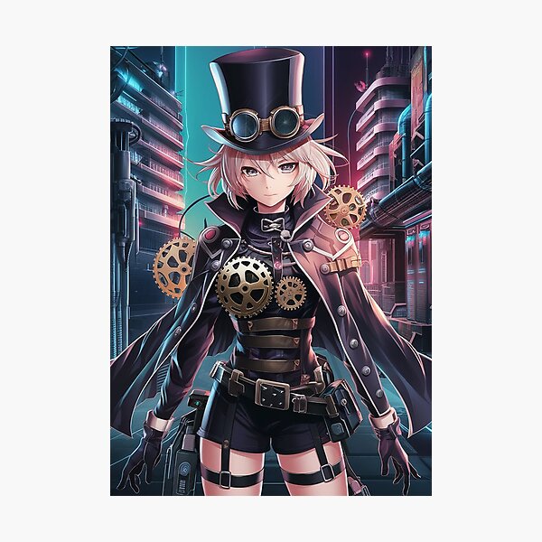 Steampunk Anime Girl Inventor