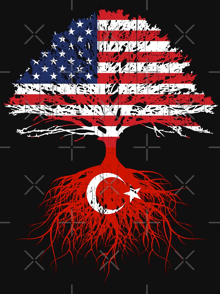 "Turkish Roots American Grown Turkey Shirt For Men Women Kids" T-shirt ...