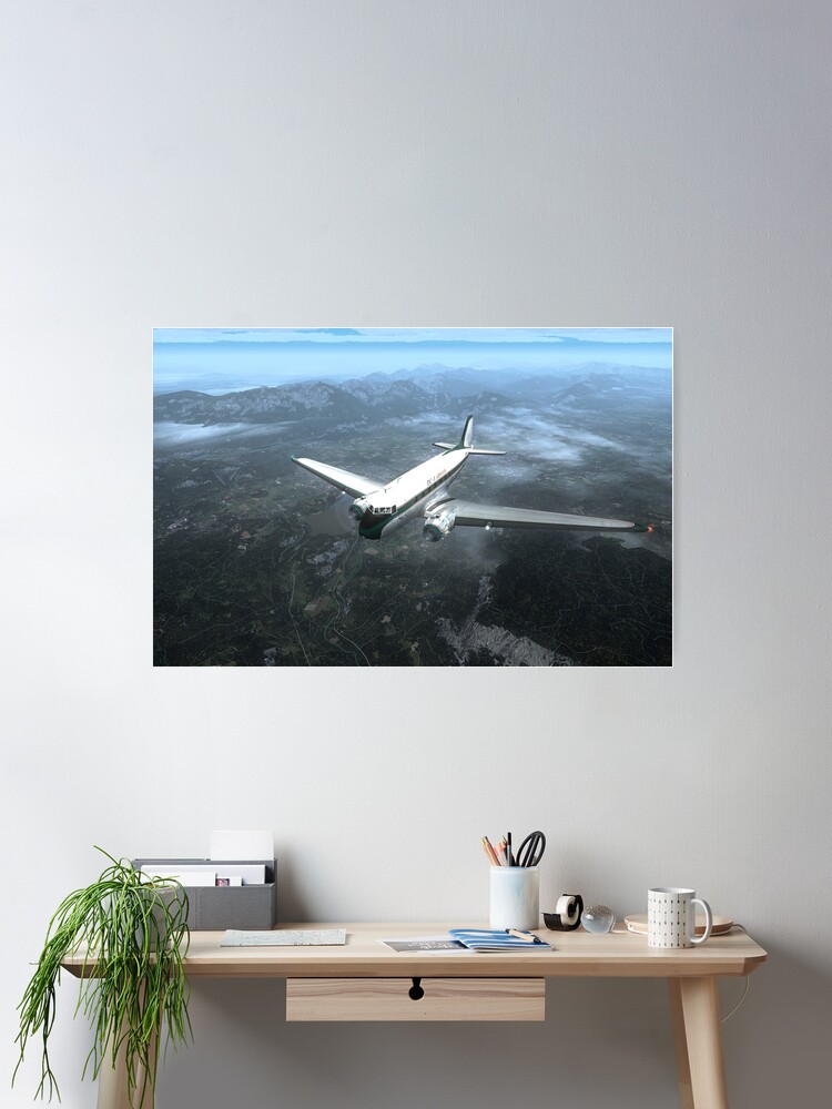 "Douglas DC-3A" Poster for Sale by marjanmencin | Redbubble