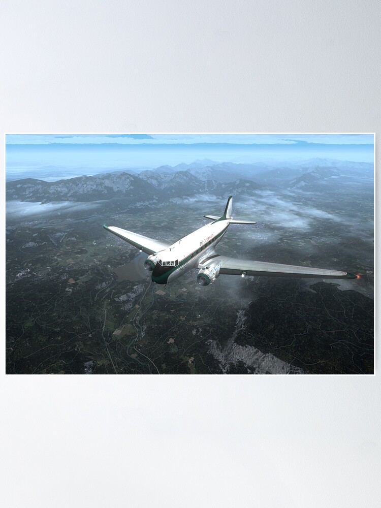 "Douglas DC-3A" Poster for Sale by marjanmencin | Redbubble