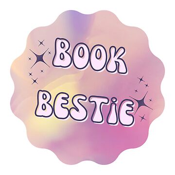 "Book Bestie - Pink and Purple Bubble Letter Sticker" Sticker for Sale ...