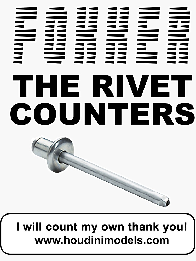 "Houdini's Fokker the Rivet Counters - I will count my own" Sticker for ...
