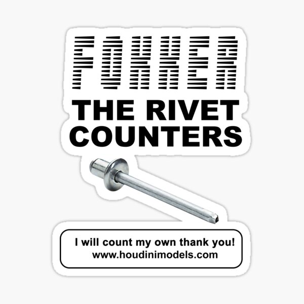 "Houdini's Fokker the Rivet Counters - I will count my own" Sticker for ...