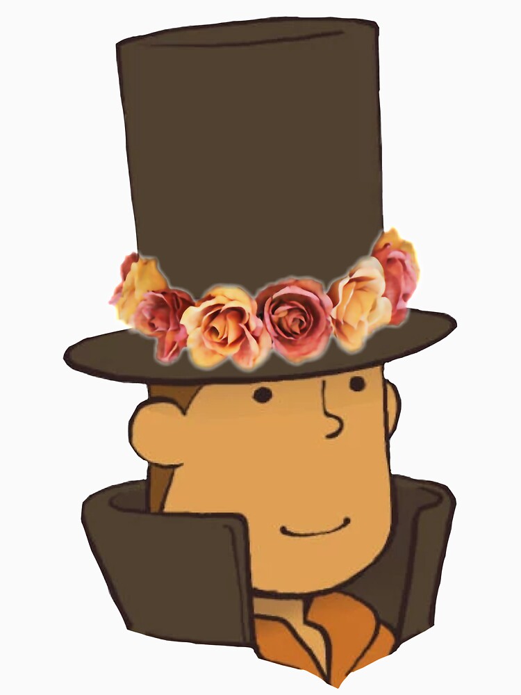 "Professor Layton Flower Crown" Essential T-Shirt for Sale by hannahvb2 ...