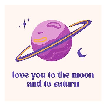 "Taylor Swift Seven Love You to the Moon and to Saturn" Sticker for ...