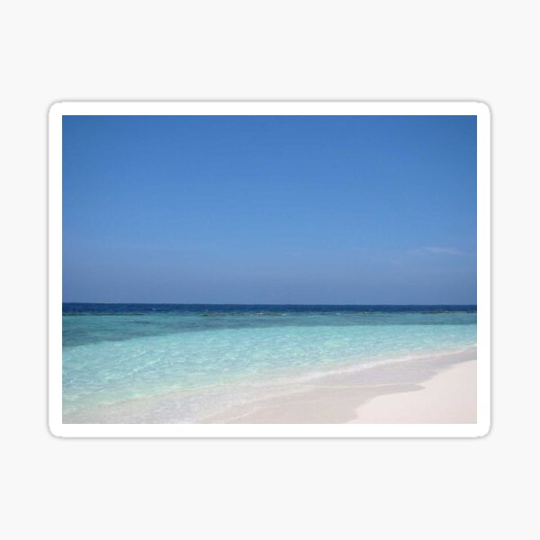 "Maldives Perfect Beach" Sticker for Sale by JohnDalkin | Redbubble