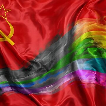 "1940's Soviet Union Gay Pride Flag Freedomovich Collective Graphic ...