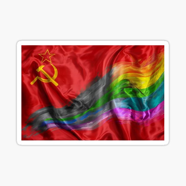 "1940's Soviet Union Gay Pride Flag Freedomovich Collective Graphic ...