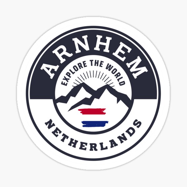 "Arnhem Netherlands Black and White Crest" Sticker for Sale by Germany ...
