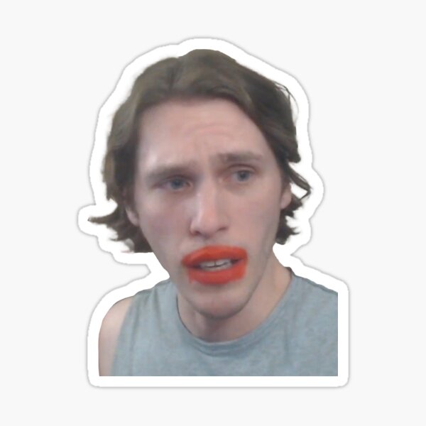 "Jerma Lipstick" Sticker for Sale by GingeSwagTia | Redbubble