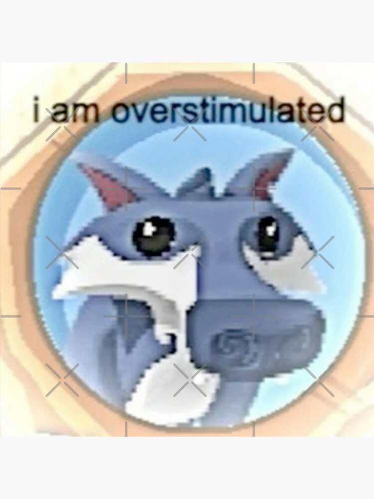"i am overstimulated animal jam meme" Sticker for Sale by InaneCat ...