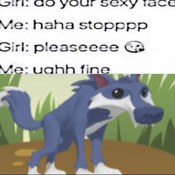 "animal jam meme" Sticker for Sale by InaneCat | Redbubble