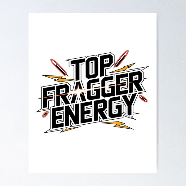 "Top Fragger Energy Design for FPS Gamers, Valorant Players, and ...