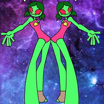 "Alien Twins" Sticker for Sale by Lol3yB3ar | Redbubble