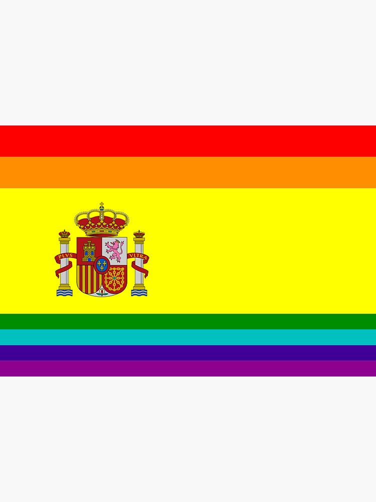 "Spain Gay Pride Flag - Spanish Gay Pride Flag - Spain Rainbow Flag ...