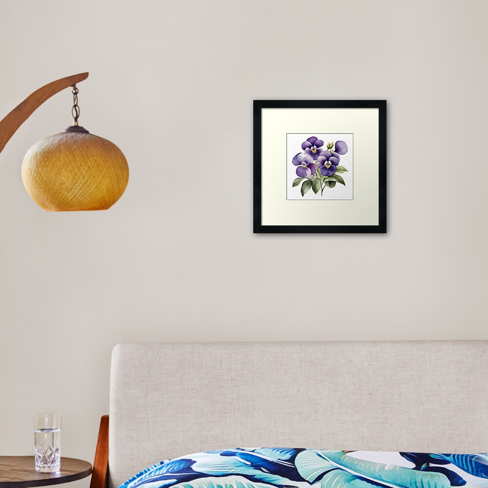 "Violet Flower Watercolour" Sticker for Sale by sanaemd | Redbubble