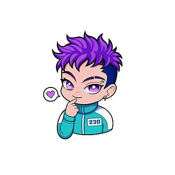 "Squid Game - Thanos - Player 230 Fan Art" Sticker for Sale by timegraf ...