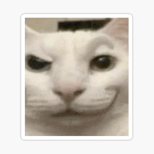 "Suspicious Cat" Sticker for Sale by MindExpansion | Redbubble