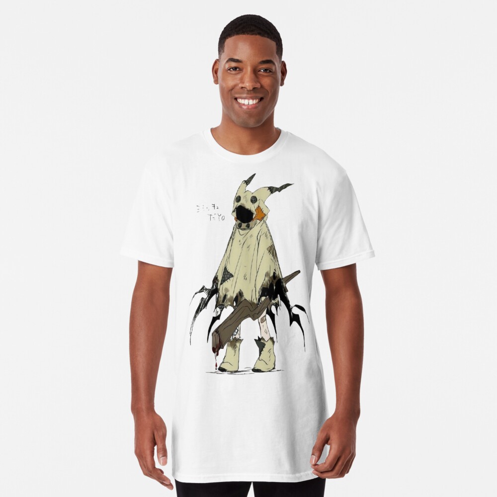 "Is it mimikyu? for t-shirt black" Sticker by MalokaShop ⭐⭐⭐⭐ | Redbubble