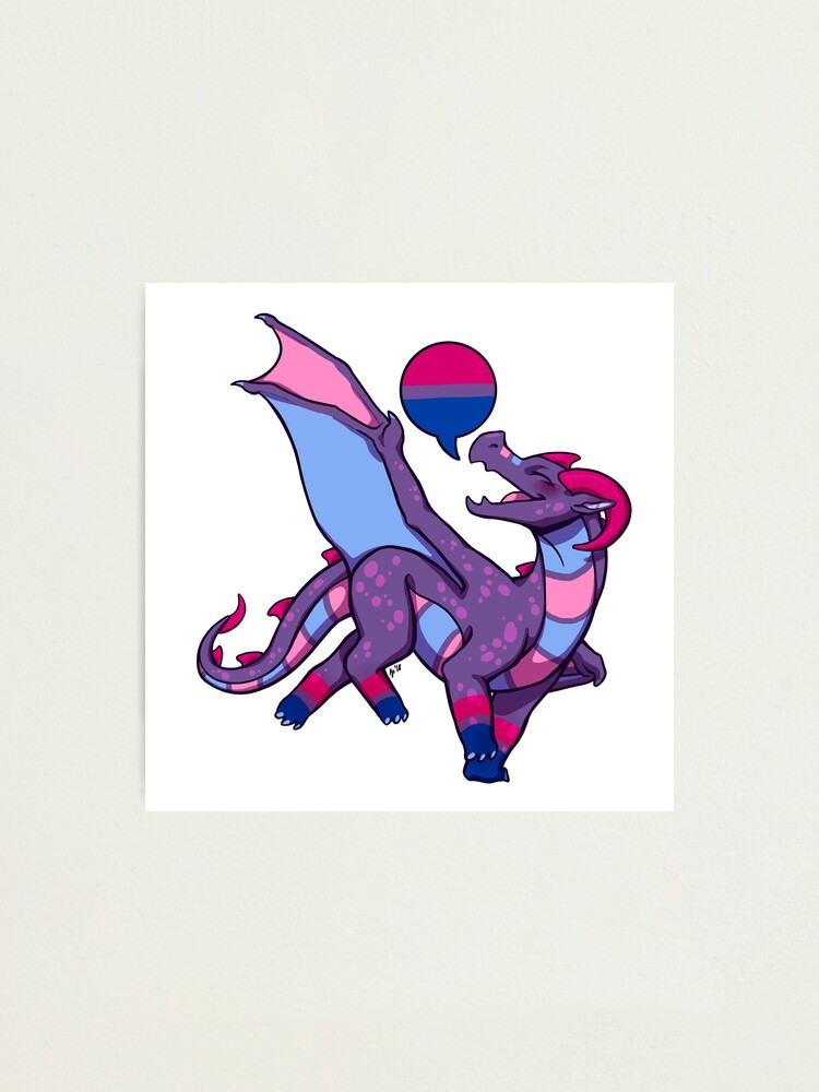 Bisexual Pride Flag Dragon 2nd Edition Photographic Print For Sale By Kmp0511 Redbubble